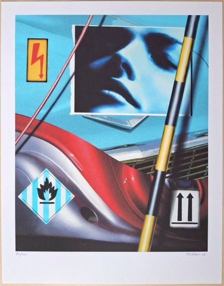Peter Klasen | Cars and Girls (2008) | MutualArt