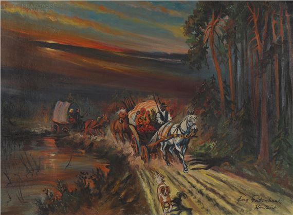 Jerzy Potrzebowski | Tabor cygański | MutualArt