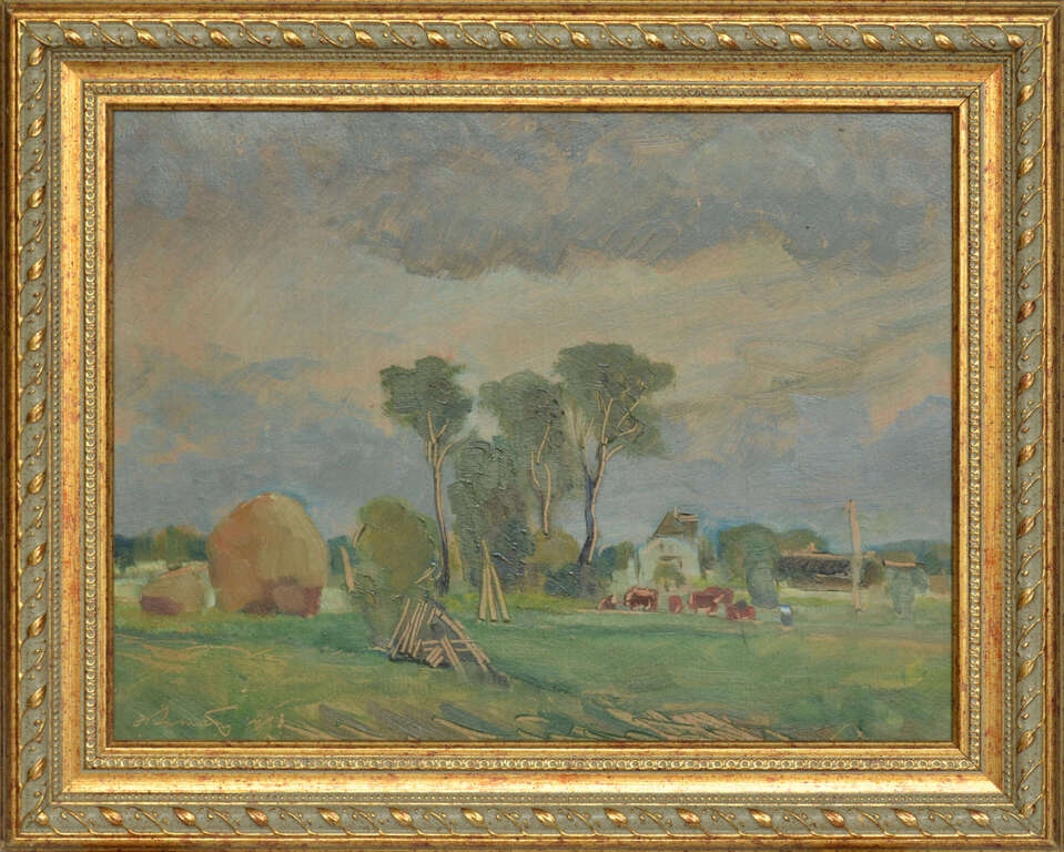 J. Roman | Landscape (1943) | MutualArt