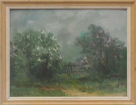 Saumanis, Karlis Fridrius | The blooming apple orchard | MutualArt