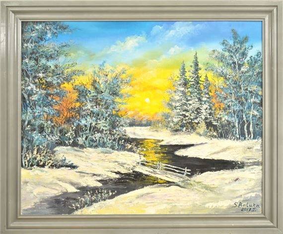 Sergejs Balura | Winter landscape (2017) | MutualArt