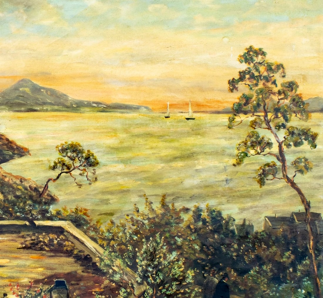 Erna Scharff | Sunset Coastal Landscape | MutualArt