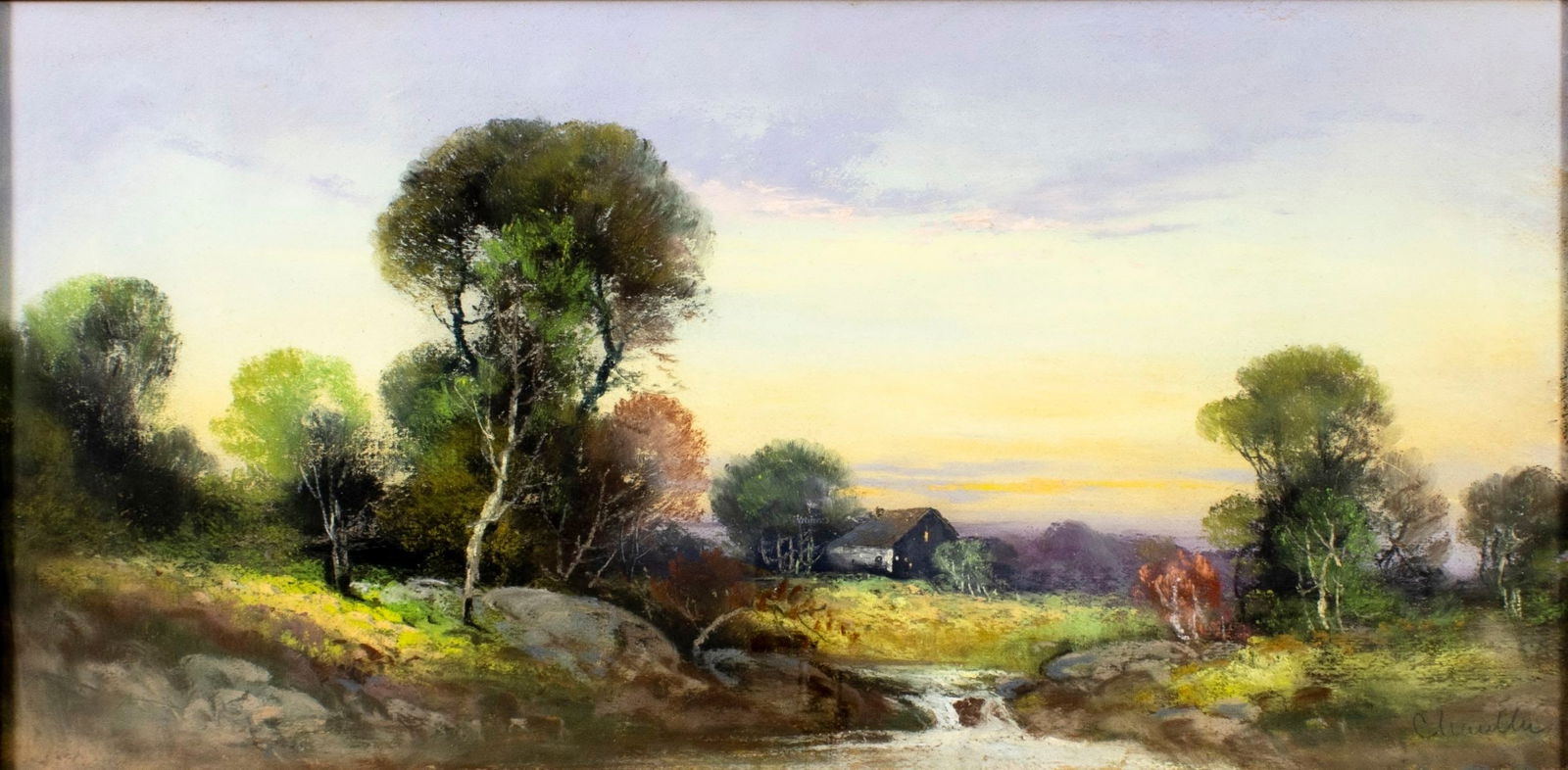 William Henry Chandler | Countryside Landscape with House | MutualArt