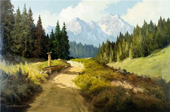 Joseph Heinrich Thomas | Alpine Landscape | MutualArt