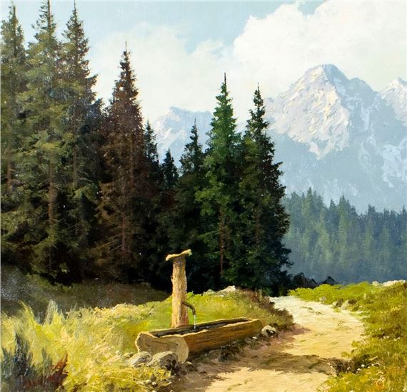 Joseph Heinrich Thomas | Alpine Landscape | MutualArt