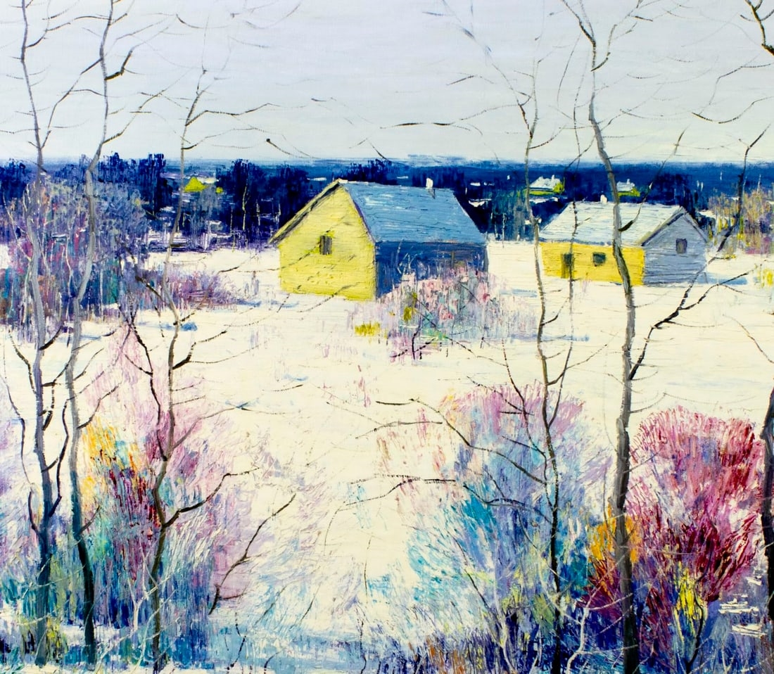 Law Kwok Leung | Winter Village Landscape | MutualArt