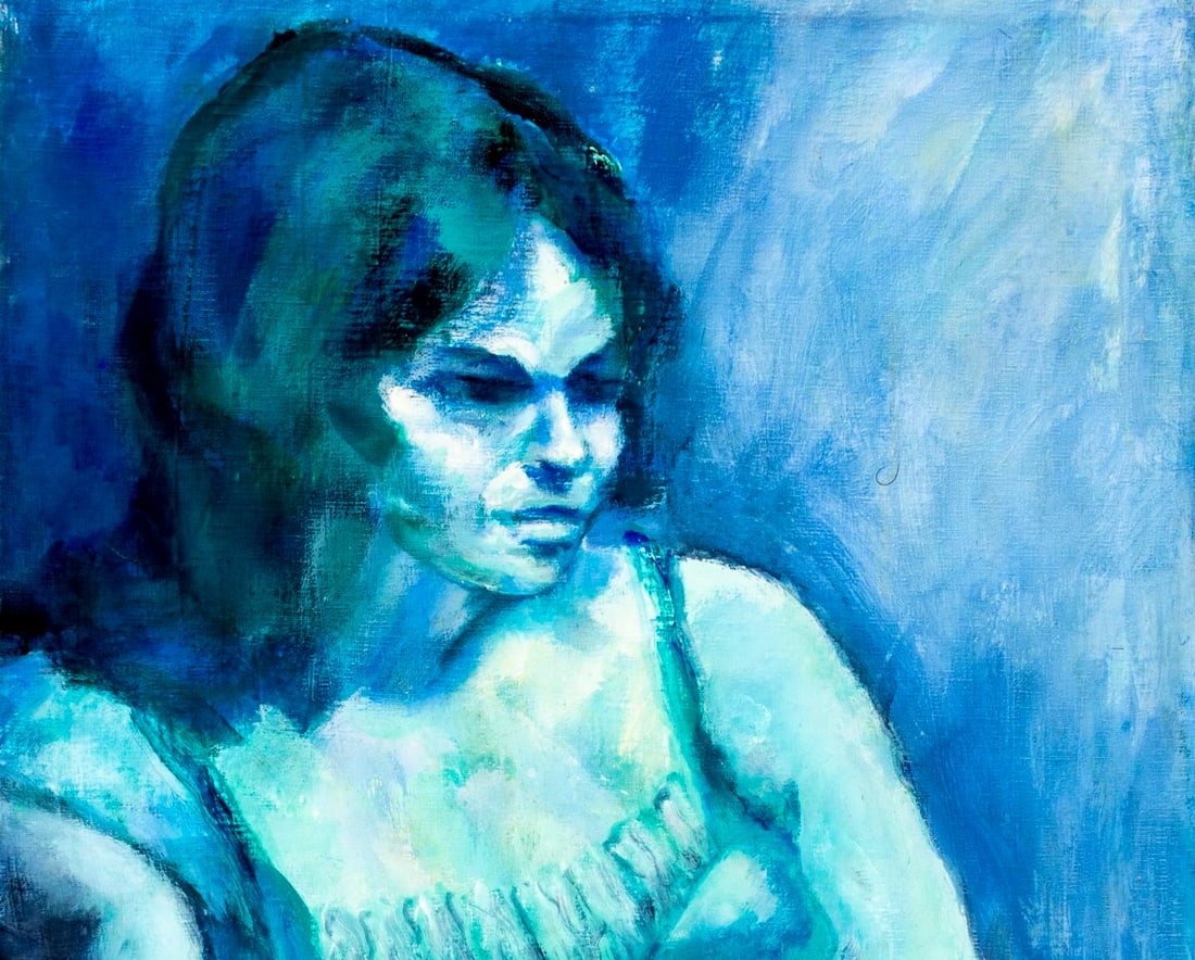 Thelma Thal | Woman in Blue | MutualArt