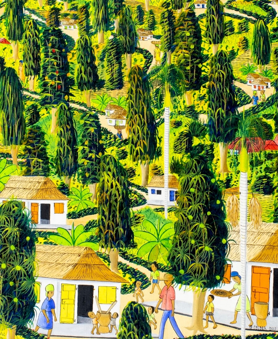 J. Felder Dubique | Haitian Village Landscape | MutualArt