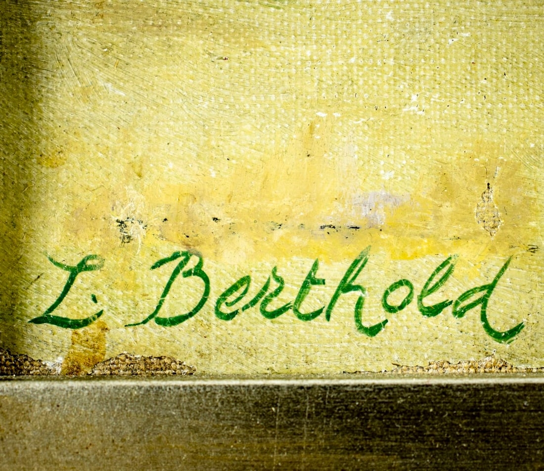 L Berthold | Still Life with Bottle and Vegetables (Early 20th Century ...