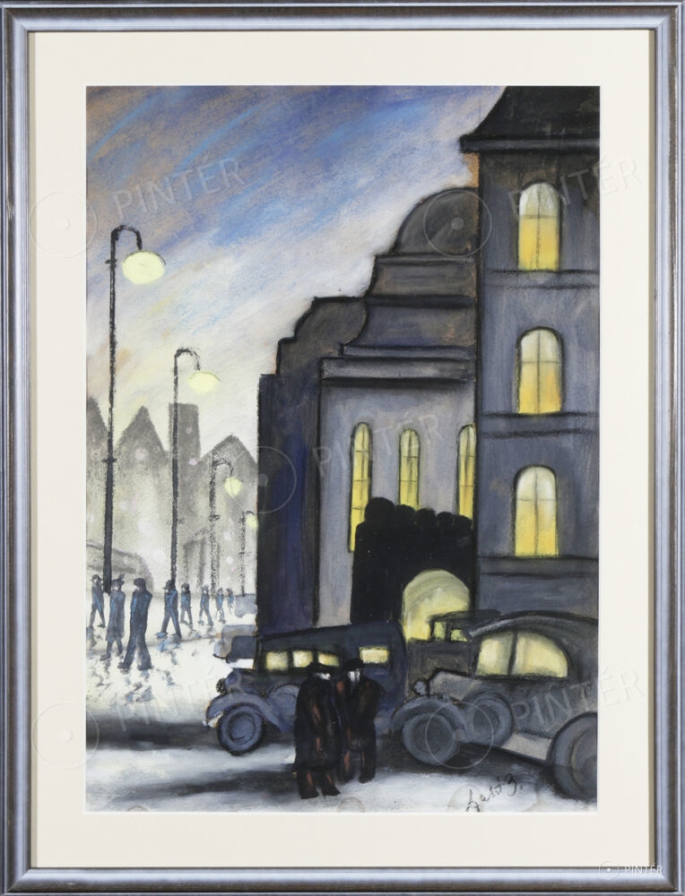 Sándor Halász-Szabó | Pesth at Night | MutualArt