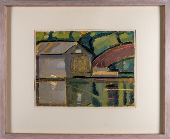 Andrew Walton | Floating Boathouse and Rainbow Bridge | MutualArt