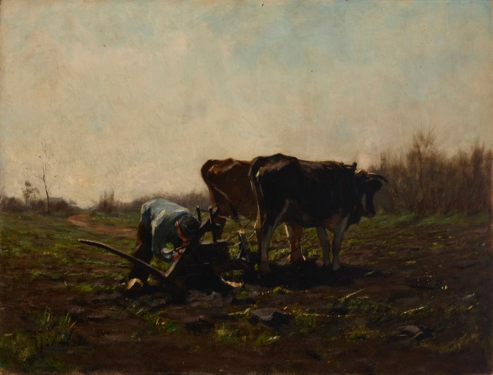 Herman Weele | Plowing Time | MutualArt