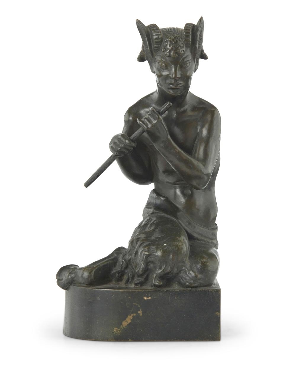 Alfred Gilbert | A Continental Art Deco patinated bronze bookend figure ...