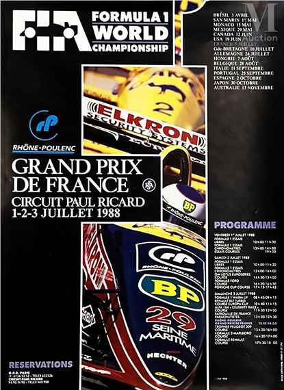 Raymond Savignac | Grand Prix de France Circuit Paul Ricard 1988 1 3 ...
