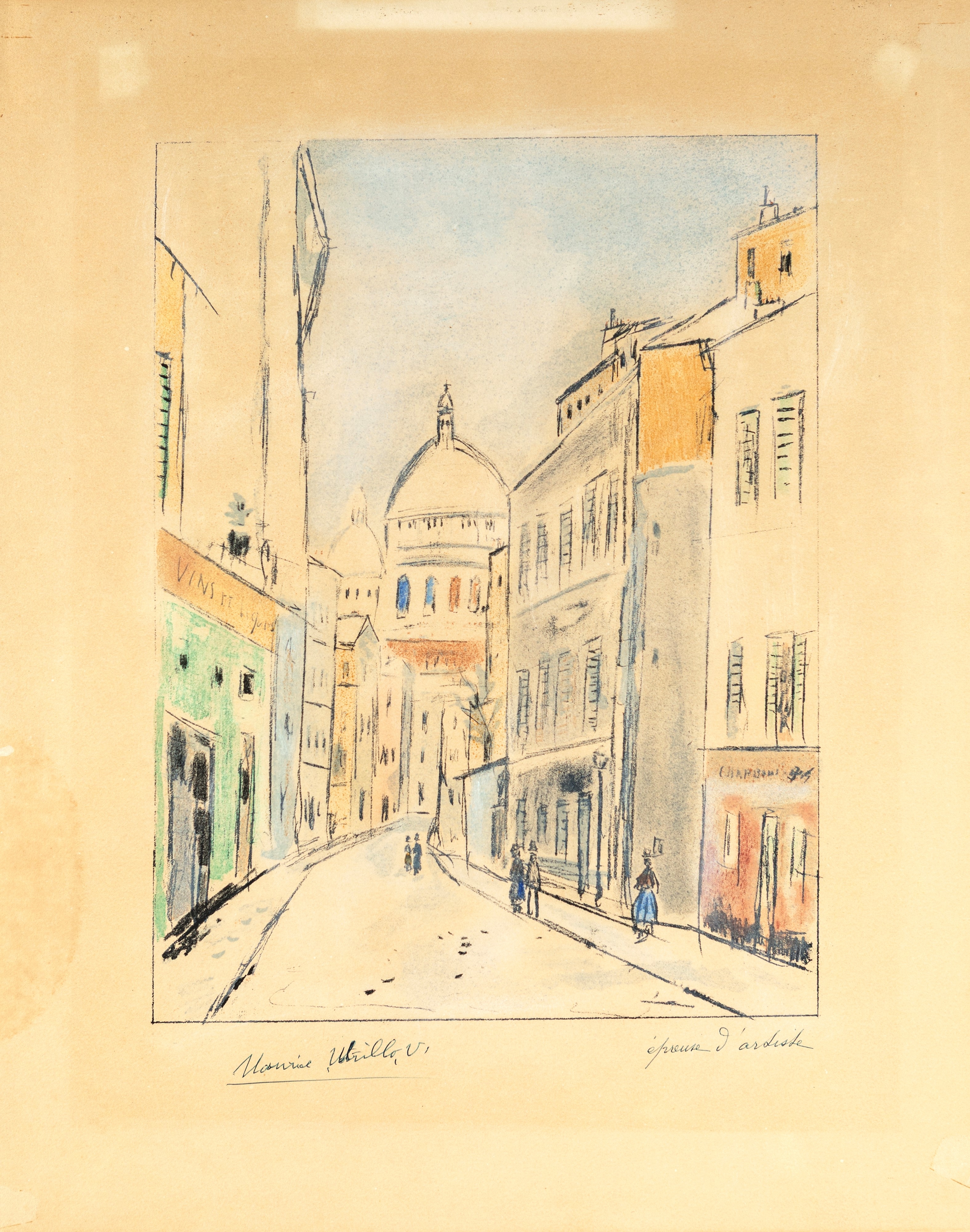 Maurice Utrillo | Montmatre, Le Dome du Sacre Coeur (1950) | MutualArt