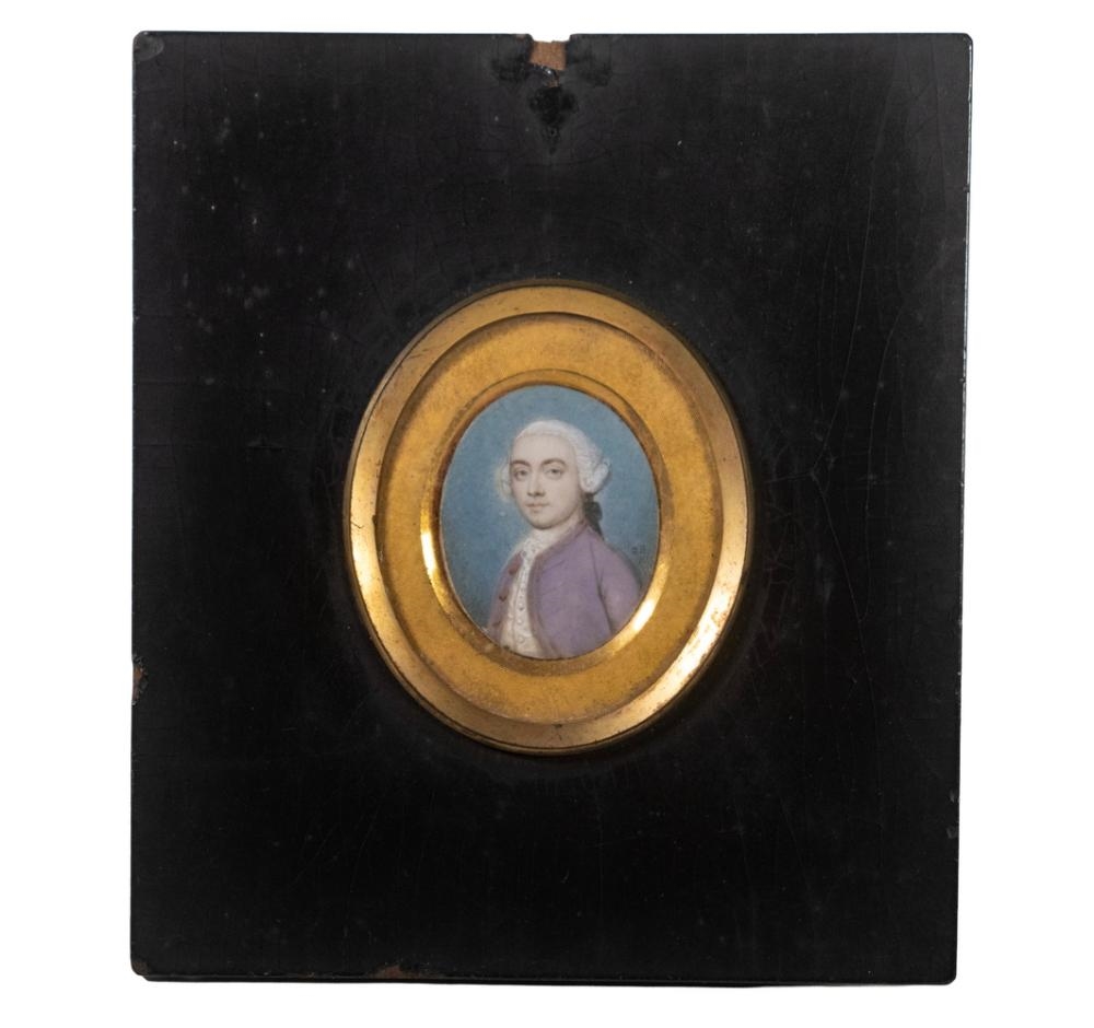 Gervase Spencer | Portrait of a Gentleman in lavender waistcoat and ...