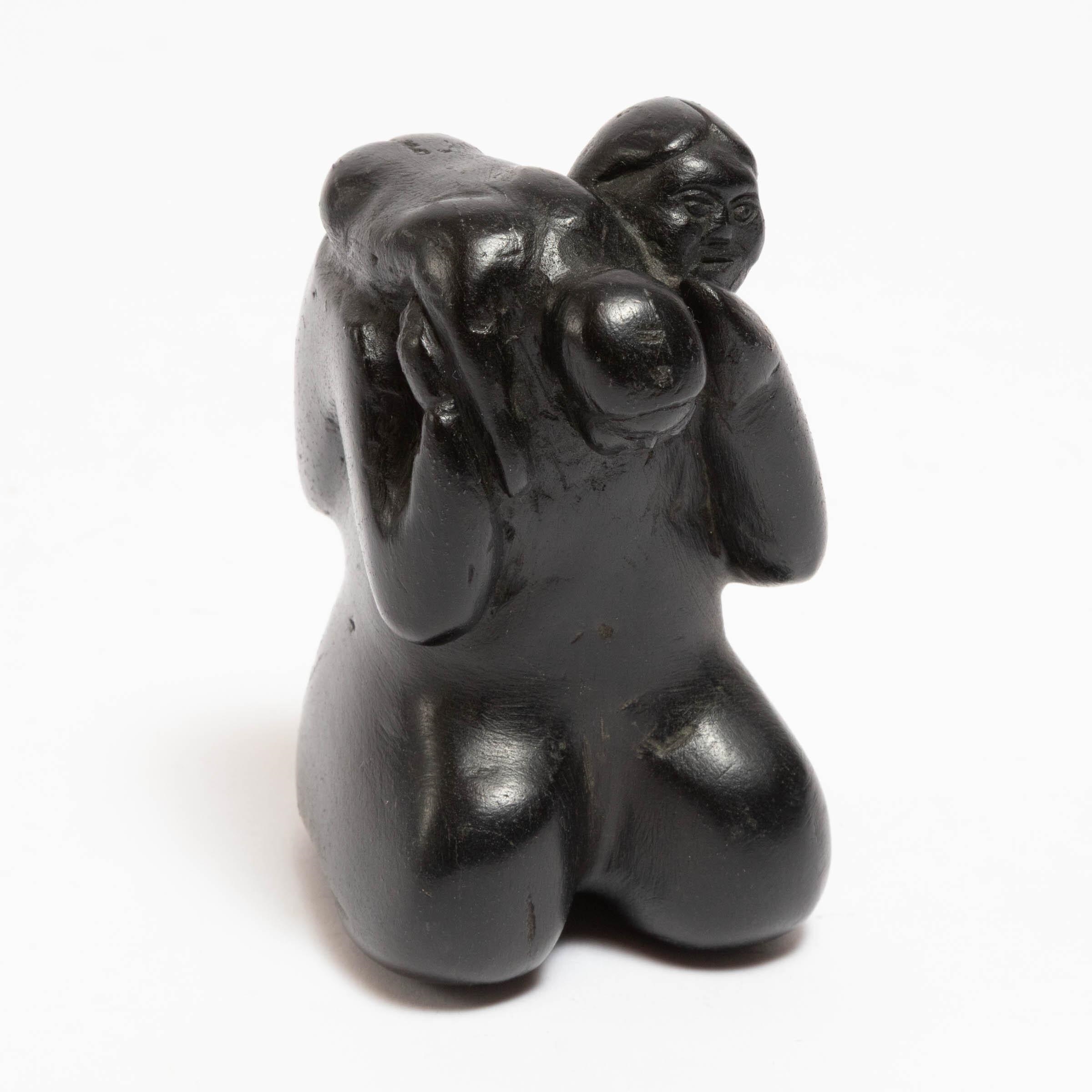 Yvonne Kanayuq Arnakyuinak | MOTHER HELPING CHILD OUT OF AMAUTI (1970 ...