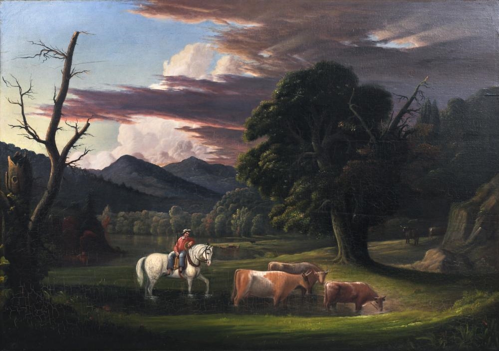 Thomas Chambers | WATERING THE CATTLE | MutualArt