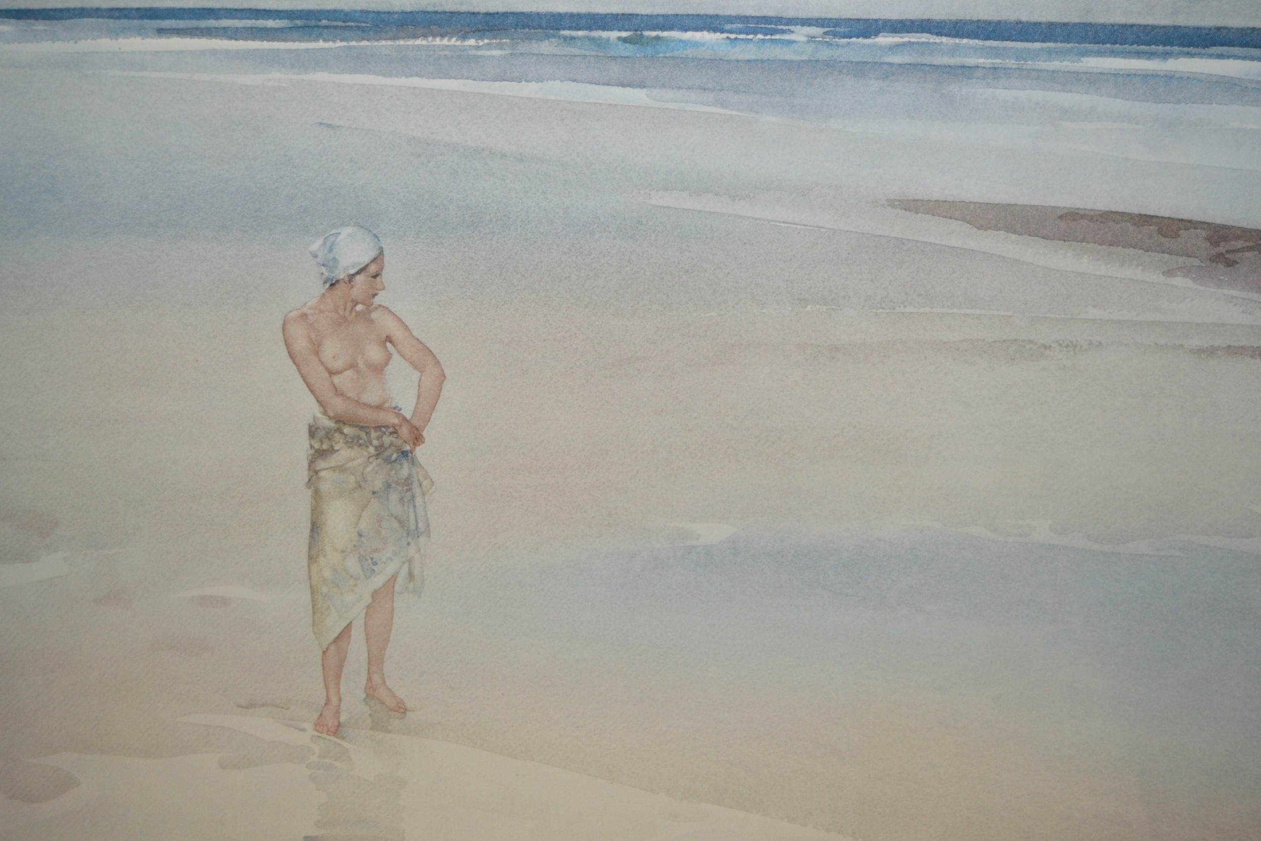 William Russell Flint | Lydia on the Sands | MutualArt