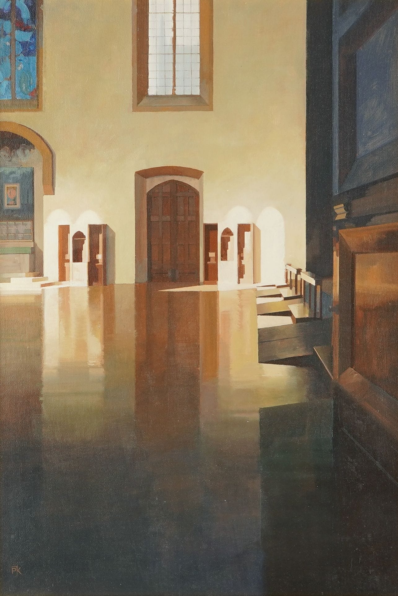 Peter Kelly | Sunlight and reflections (Sienna, San Domenico | MutualArt