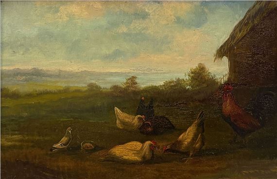 Franz Van Severdonck | Chickens and Rooster | MutualArt