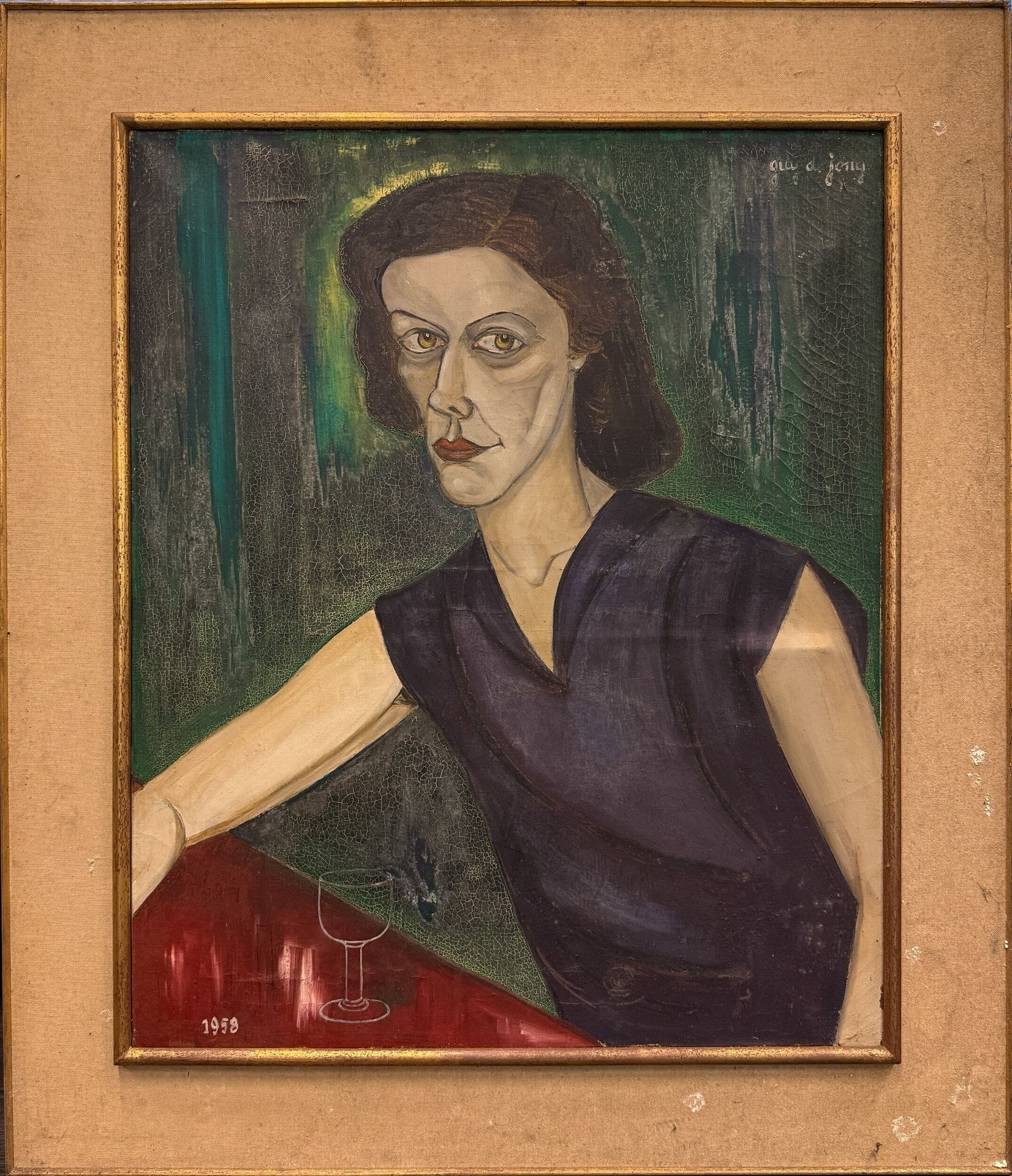 Guy de Jong‏ | Femme accoudée (1958) | MutualArt