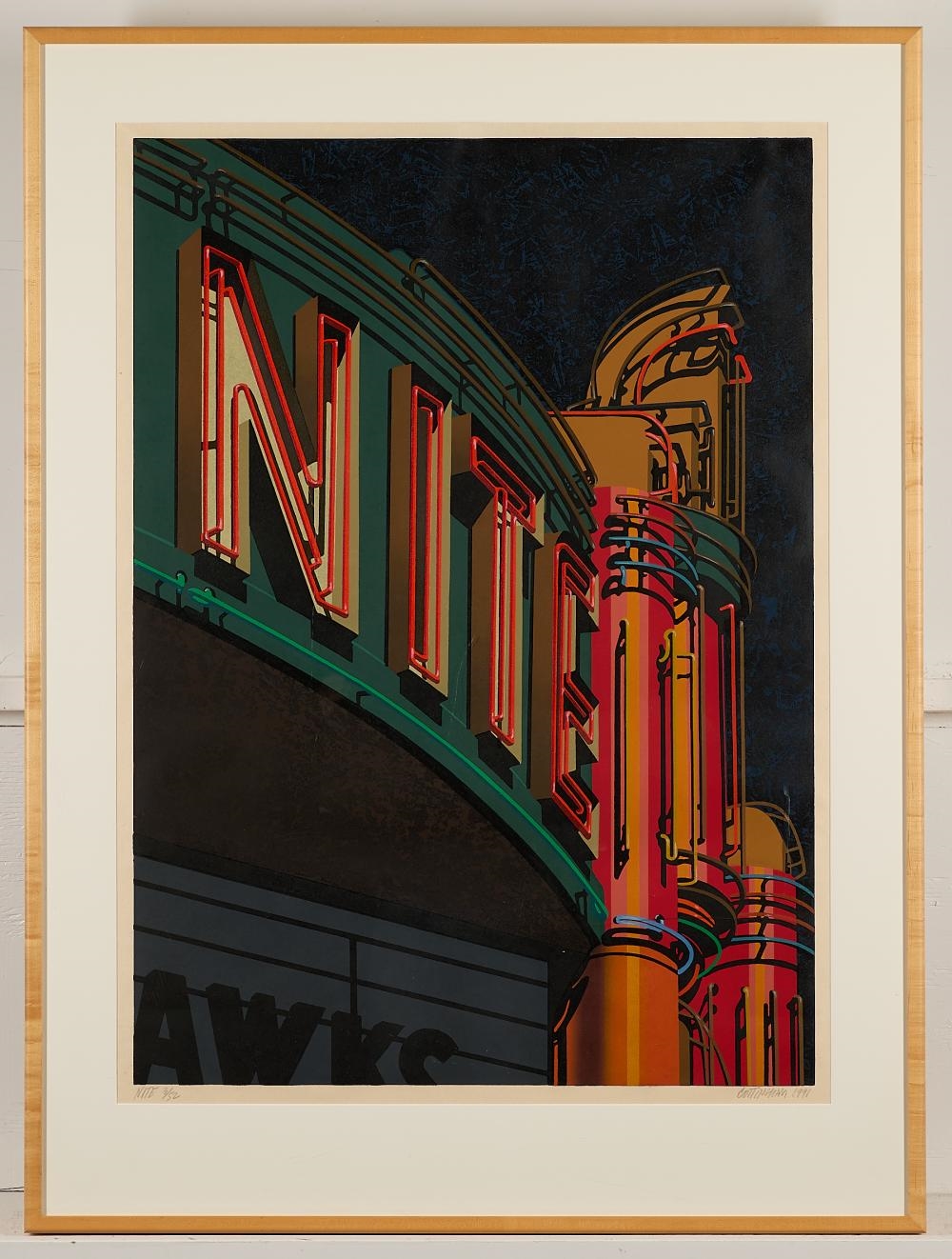 Robert Cottingham | Nite (1991) | MutualArt