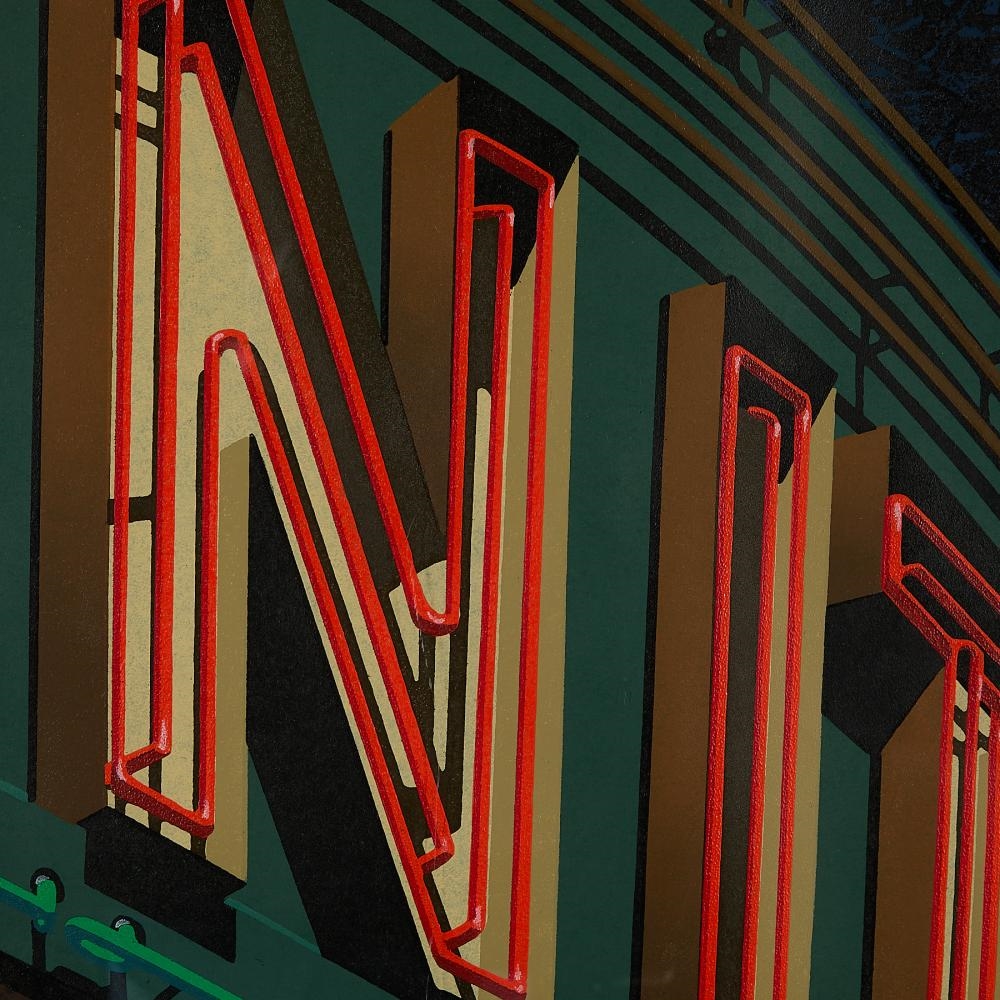 Robert Cottingham | Nite (1991) | MutualArt
