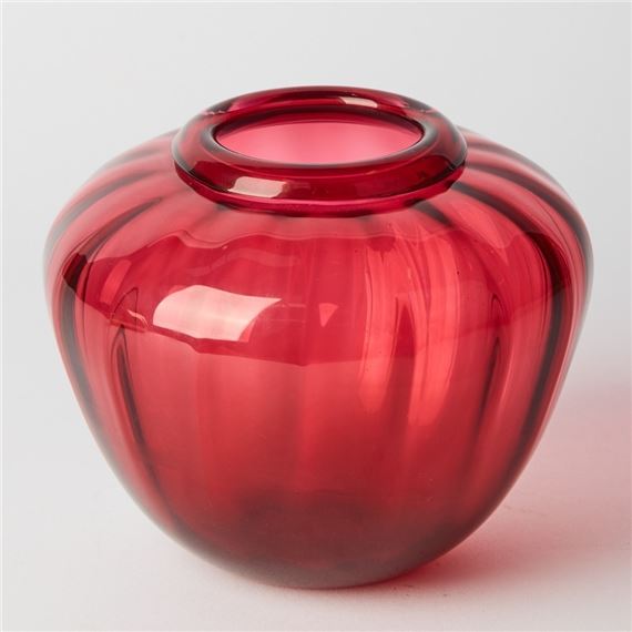 Garry Nash | A Cranberry Glass Vase | MutualArt