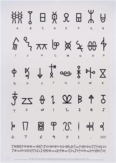 Walter Whall Battiss | Fook Script Alphabet | MutualArt
