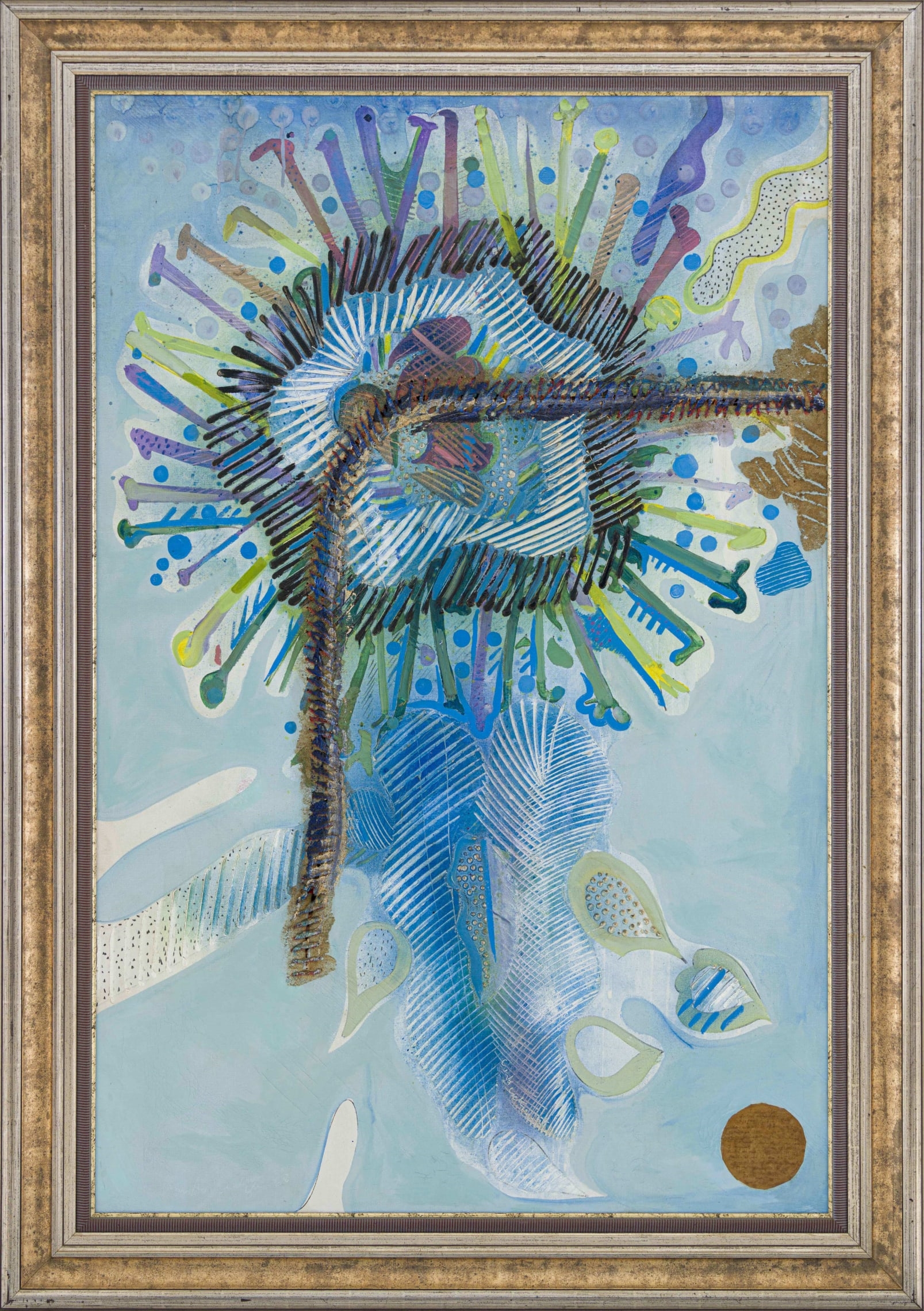 Christo Coetzee | Organic Shapes in Blue (68) | MutualArt