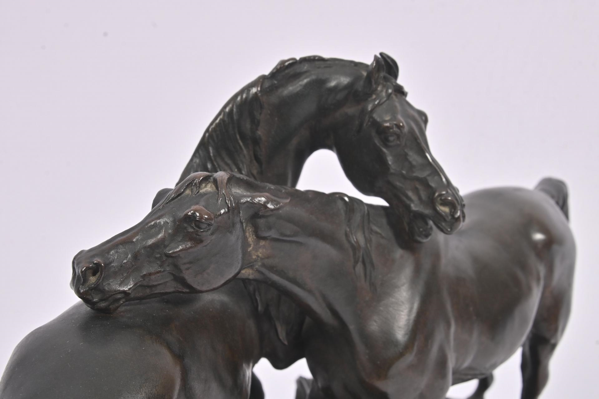 Pierre-Jules Mene | L'accolade ou Chevaux arabes n°2 | MutualArt