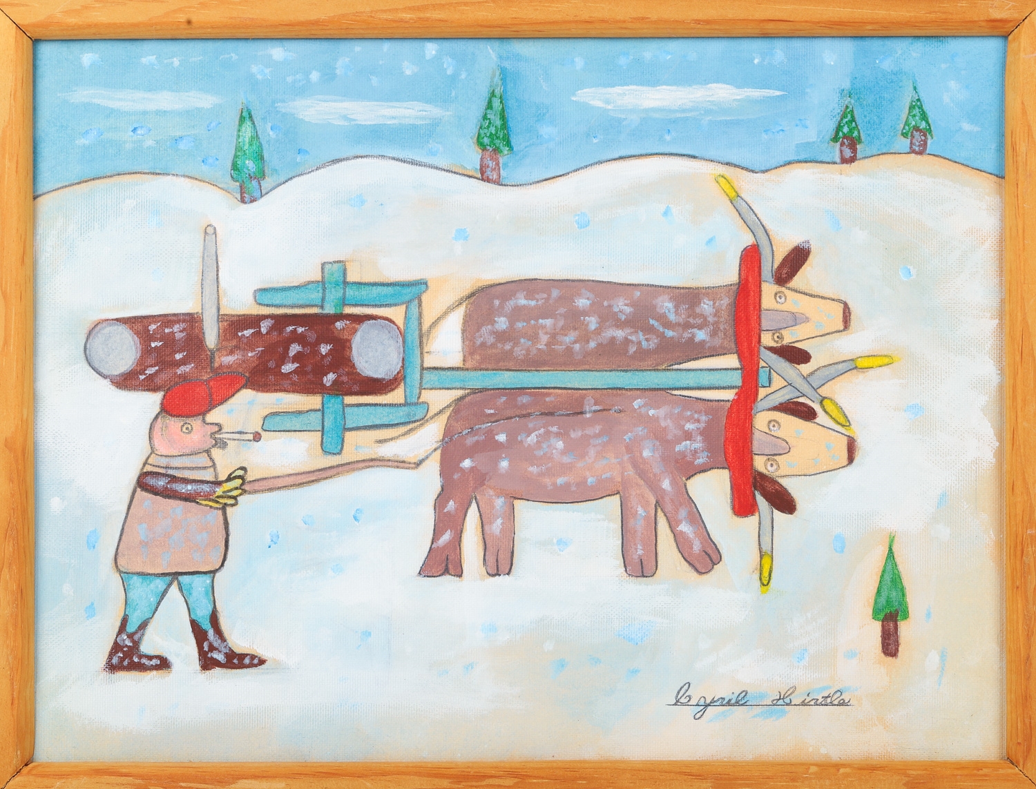 CYRIL HIRTLE | Cyril Hirtle Oxen (1980) | MutualArt