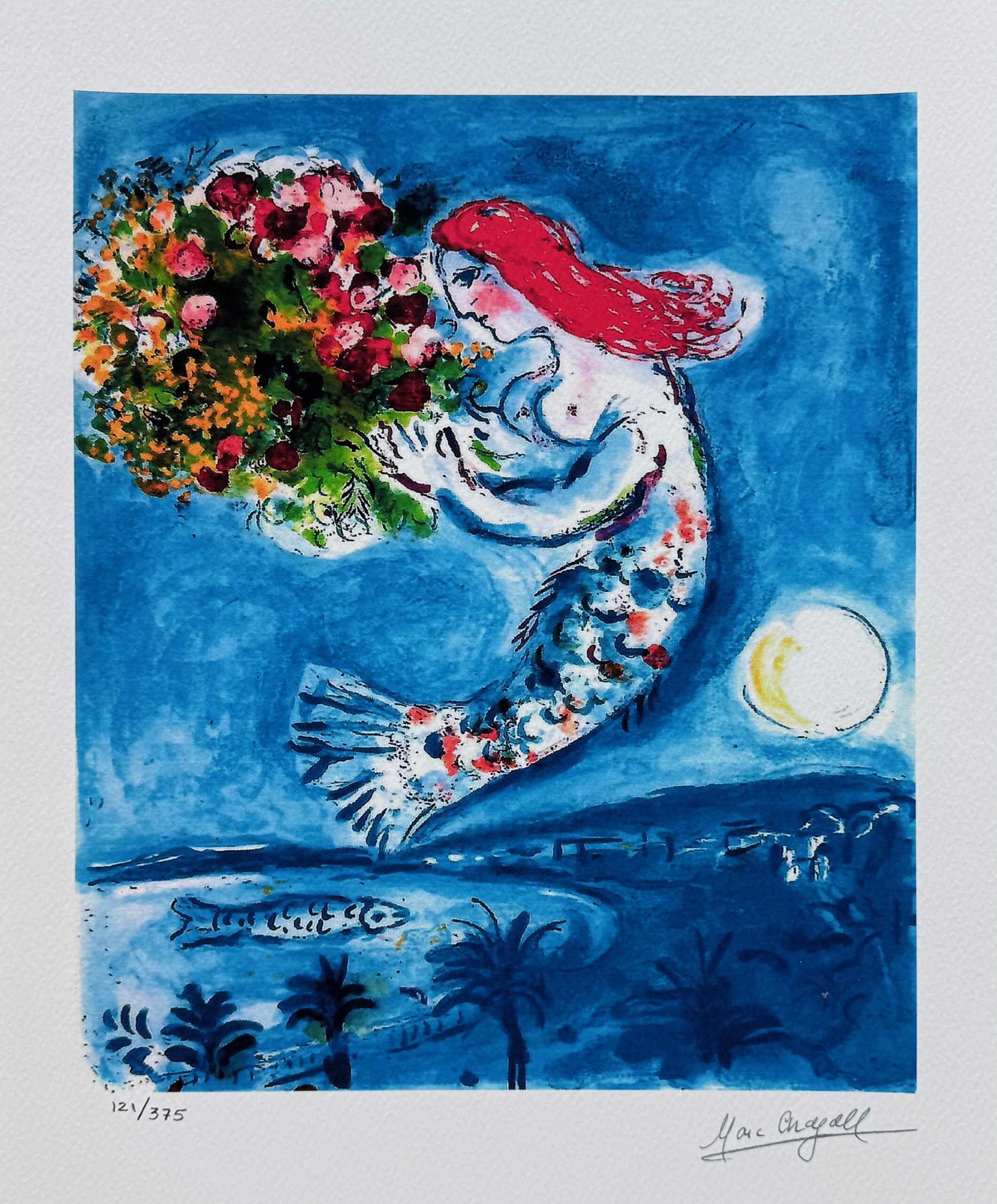 Chagall Marc | BAY OF ANGELS Facsimile Signed Limited Edition Giclee ...