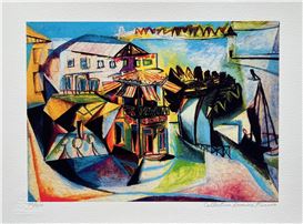 Picasso Pablo | CAFE AT ROYAN | Compare similar artworks | MutualArt