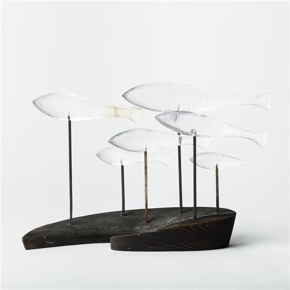 Vicke Lindstrand | Fiskstim, 1957 | MutualArt