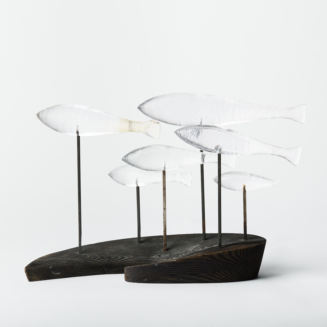 Vicke Lindstrand | Fiskstim, 1957 | MutualArt