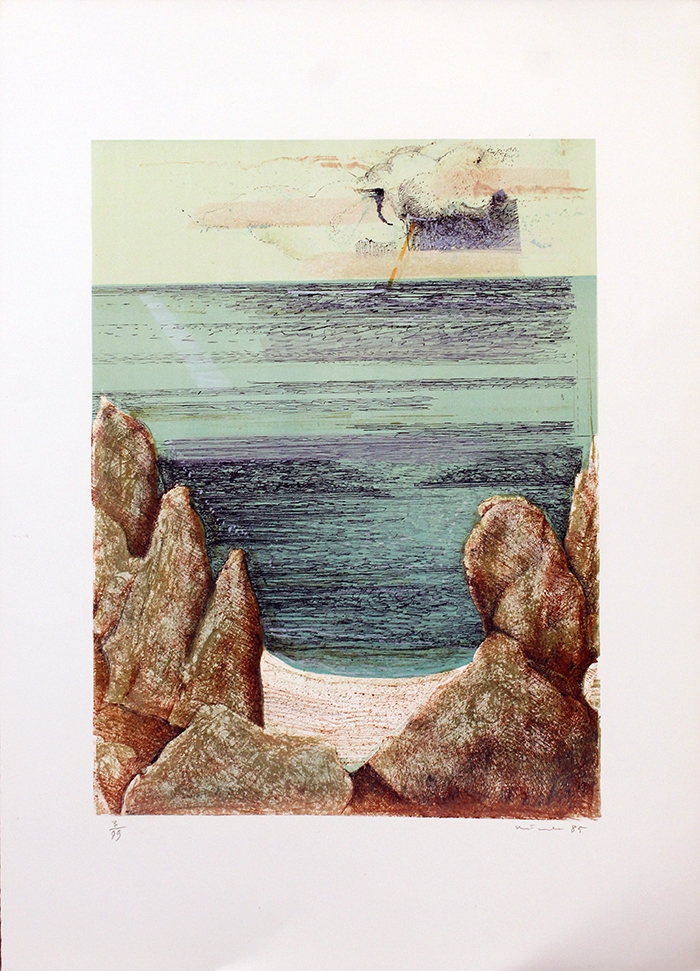 Giuseppe Martinelli | Veduta marina (1985) | MutualArt