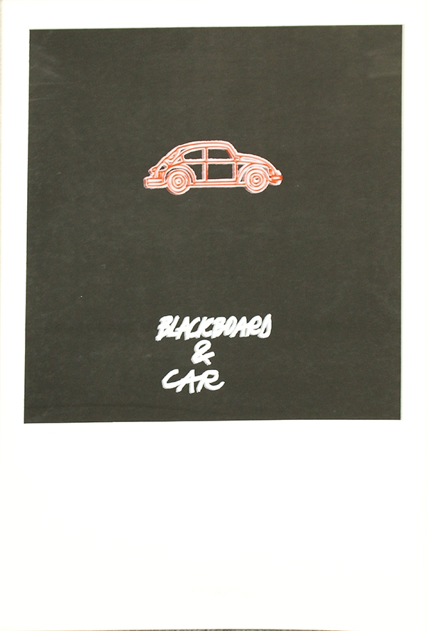 Fabio De Poli | Blackboard & car (1976) | MutualArt