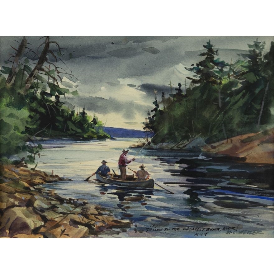 Milton C. Weiler | Fishing the Pool | MutualArt