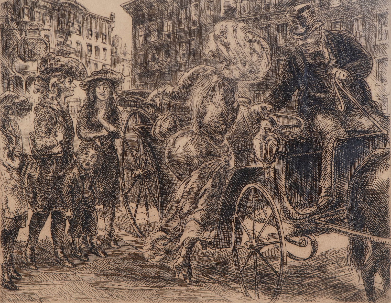 John Sloan | UP THE LINE, MISS | MutualArt