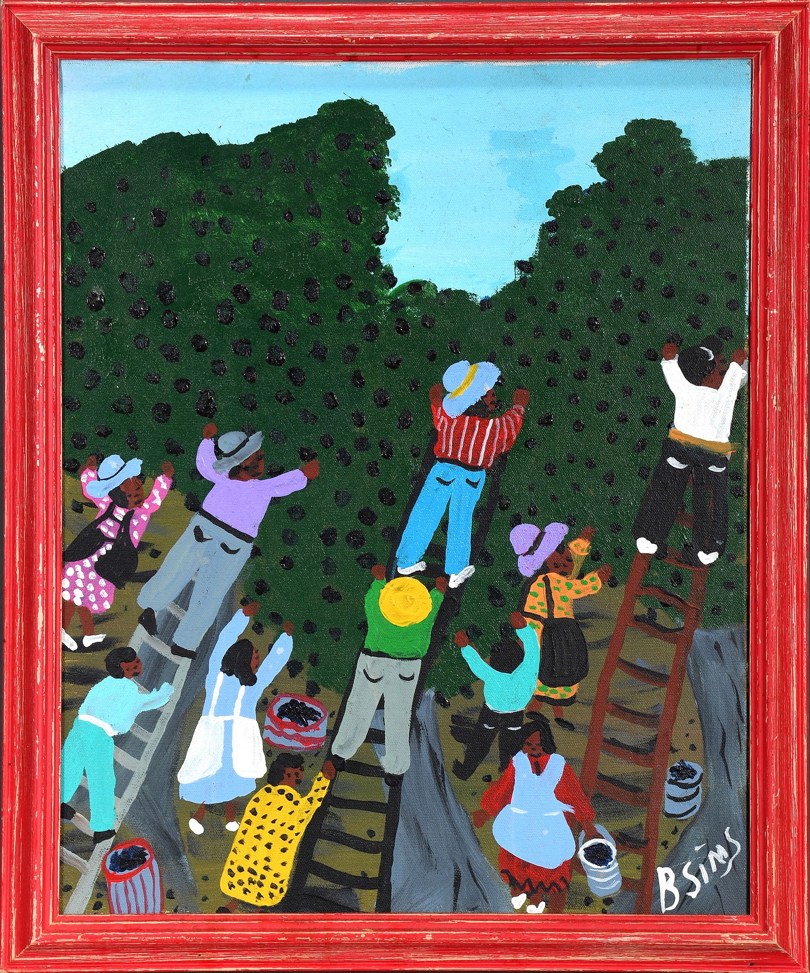 Bernice Sims | Picking Blueberries | MutualArt