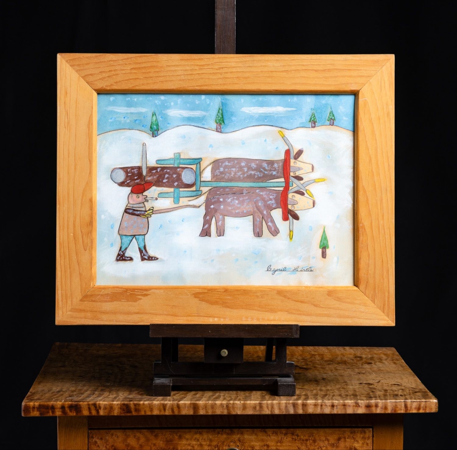 CYRIL HIRTLE | Cyril Hirtle Oxen (1980) | MutualArt