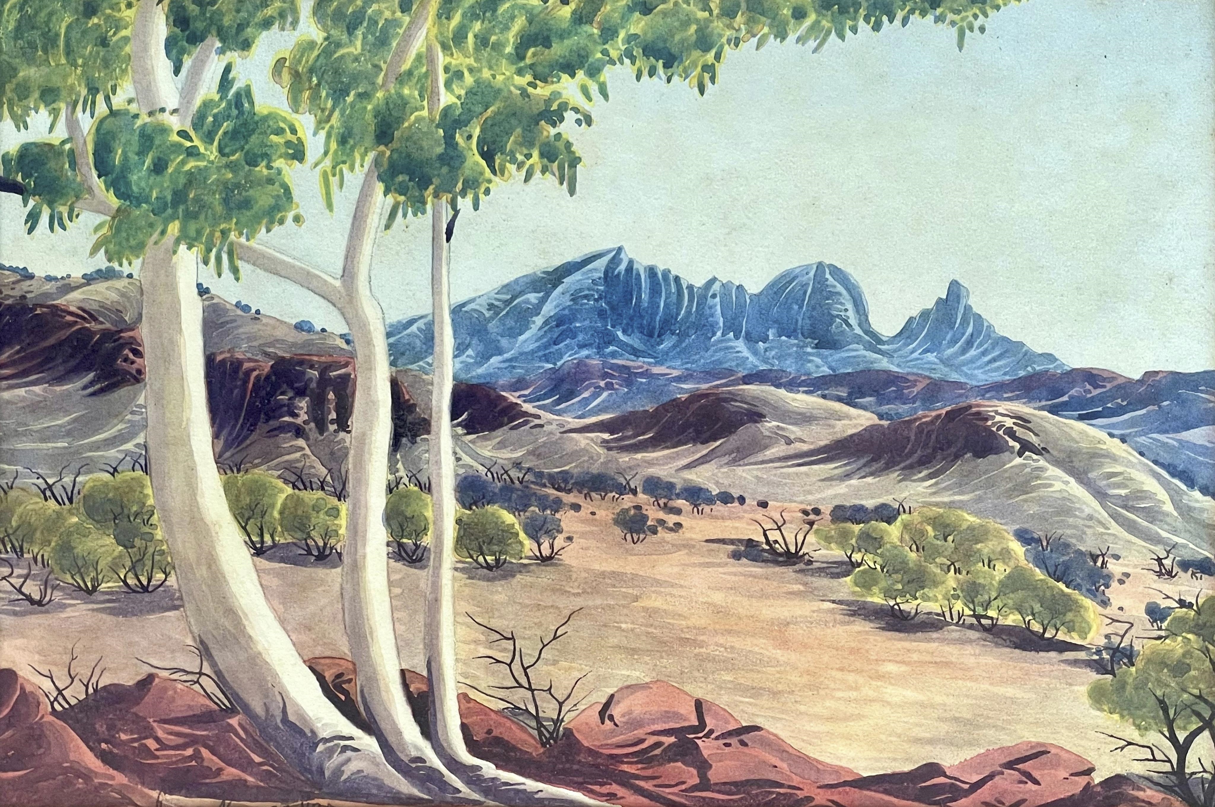 Enos Namatjira | Central Australian Landscape | MutualArt
