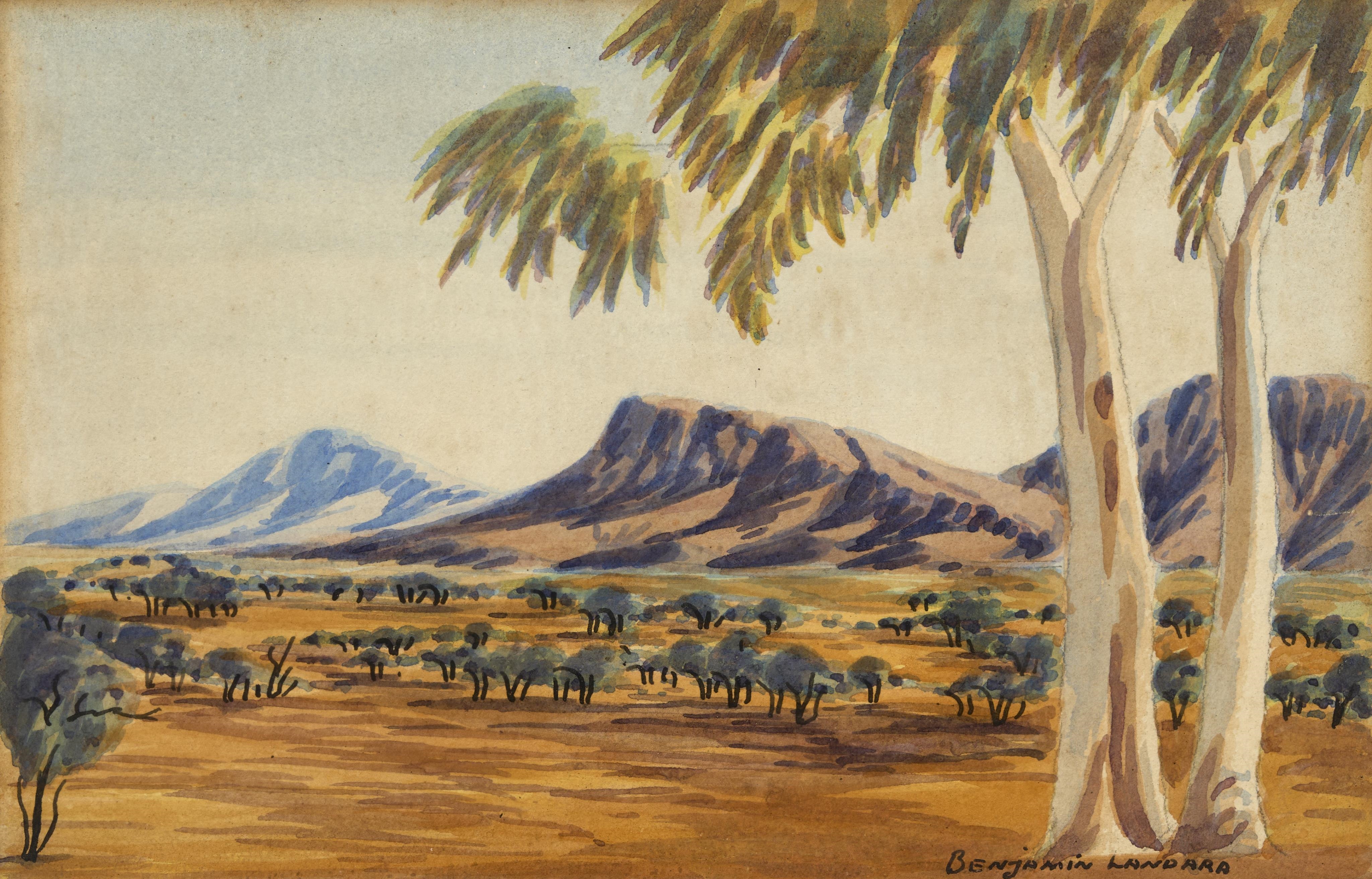 Benjamin Landara | Central Australian Landscape | MutualArt