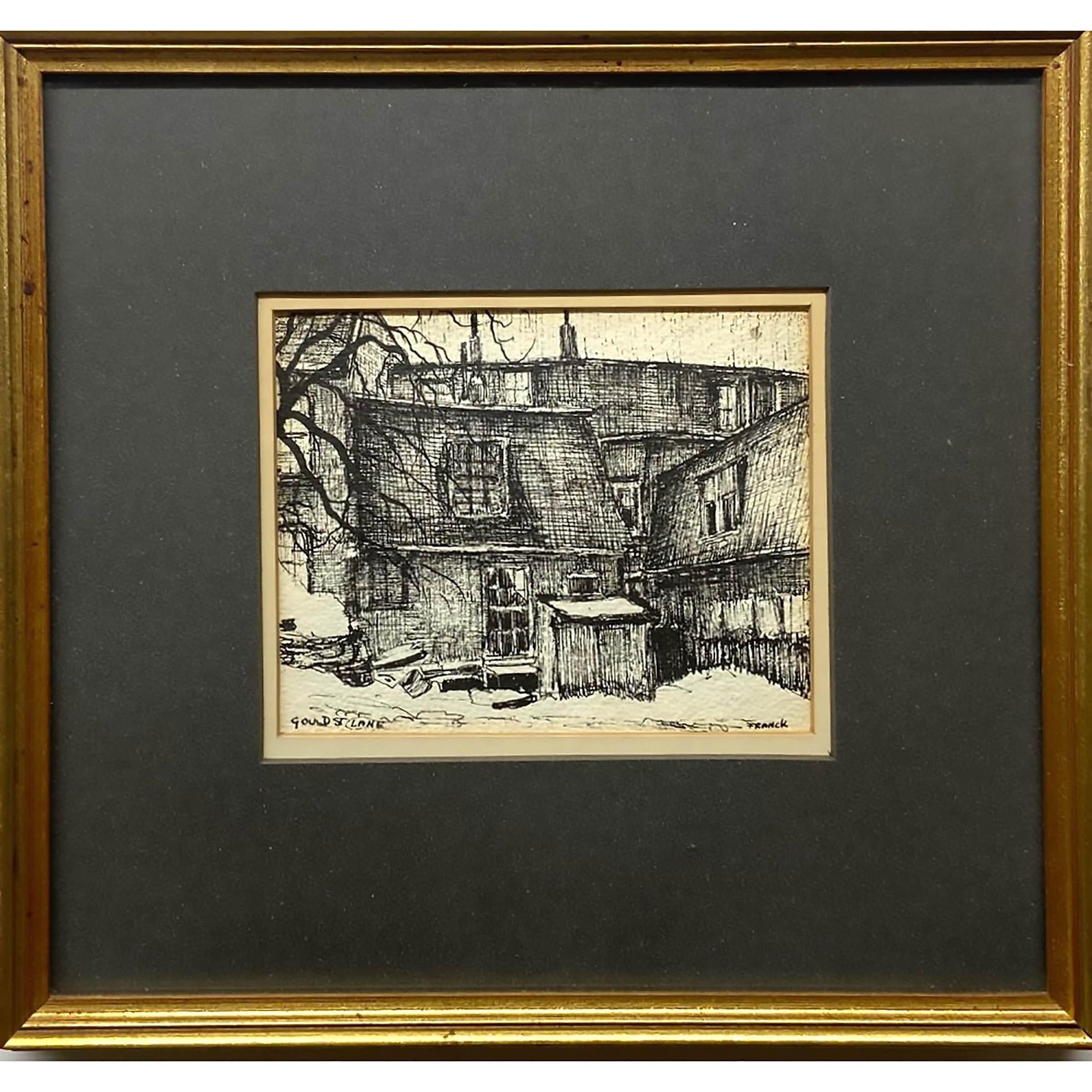 Albert Jacques Franck | BACKYARD CHARLES ST.; GOULD ST. LANE | MutualArt