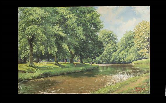 Robert Kitchen | On the Ribble, Preston (1987) | MutualArt