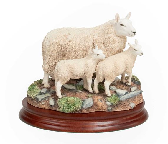 Ray Ayres | Cheviot Ewe and Lambs | MutualArt
