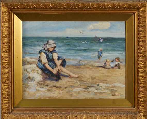 Robert Jobling | Sandy Toes (1911) | MutualArt