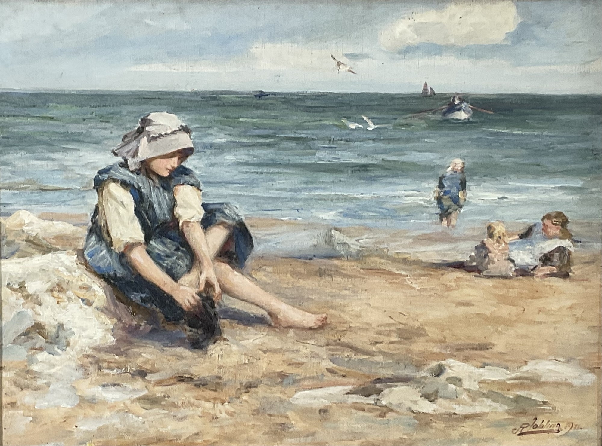Robert Jobling | Sandy Toes (1911) | MutualArt